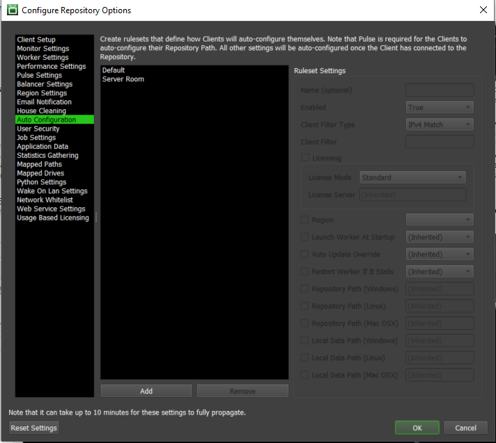 Auto Configuration — Deadline 10.2.1.1 documentation
